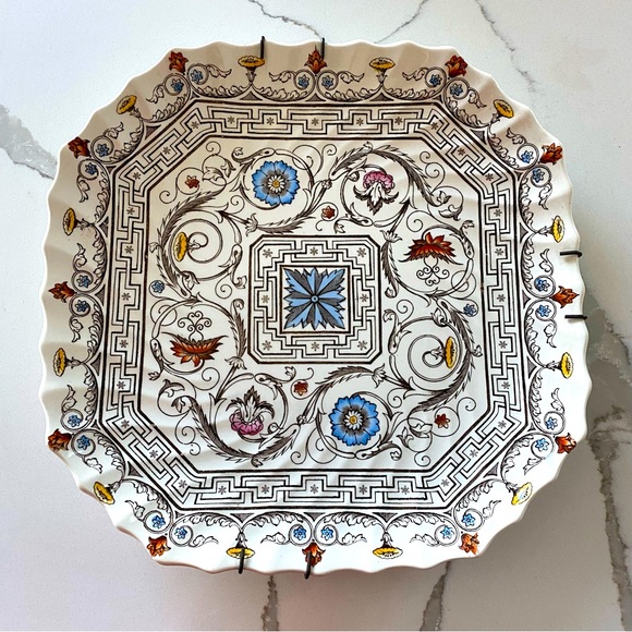 Copeland Spode | Dining | Vintage Copeland Spode Florence Square Scalloped Luncheon Plate | Poshmark